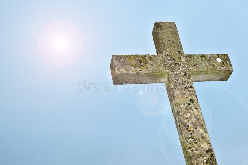 Easter Cross stock photo. Image of wooden, theistic, symbol - 4327750