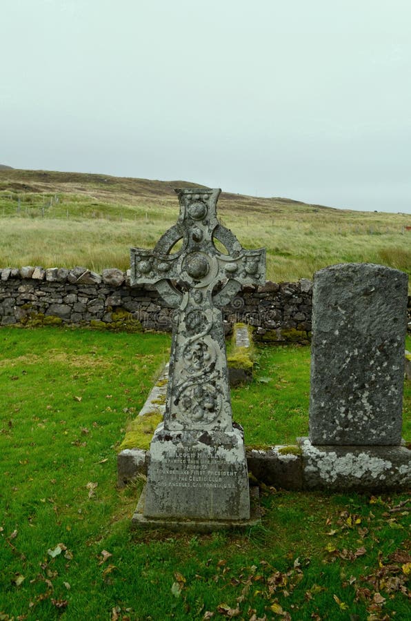 Stone Cross on the Isle of Skye in Scotland Editorial Stock Image ...