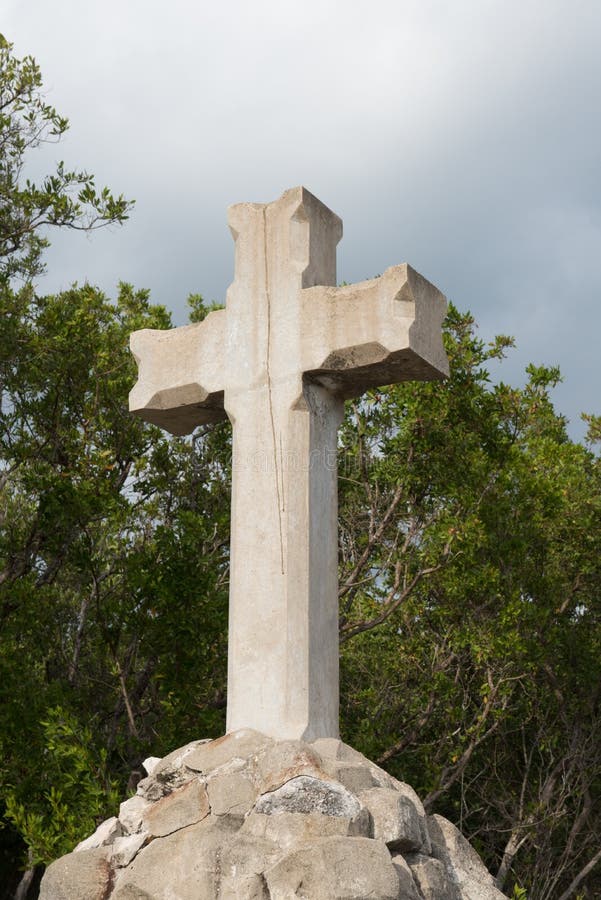 Stone Cross stock image. Image of concepts, ideas, almighty - 47694817