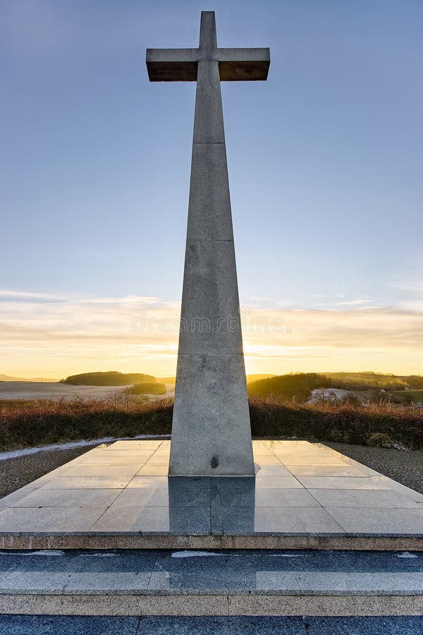 Stone cross monument stock photo. Image of religion, prayer - 18396118