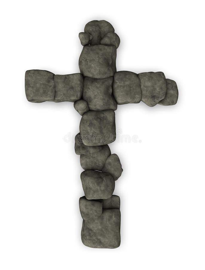 Stone cross stock illustration. Illustration of christianity - 30784416