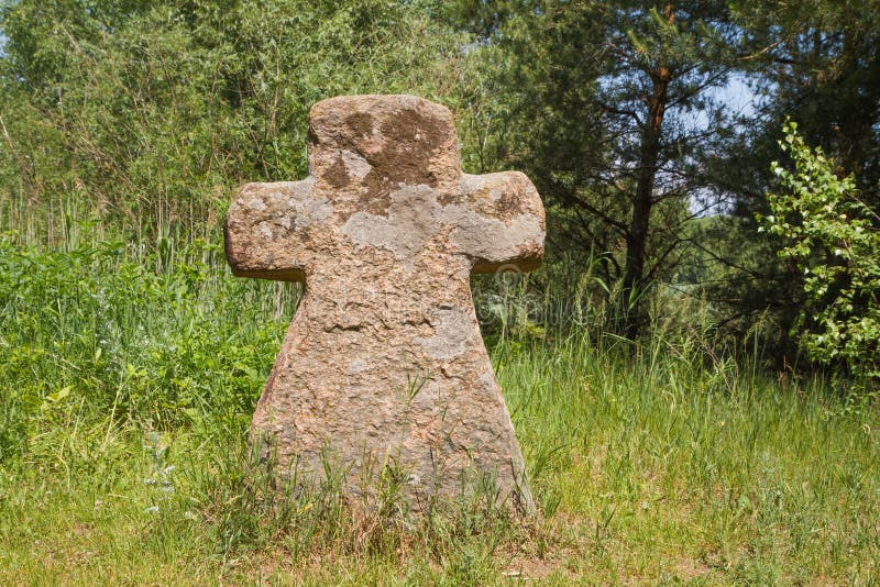A Stone Cross stock photo. Image of carving, concept - 94625376