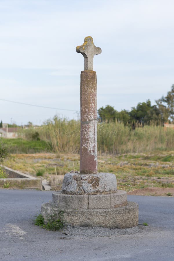 Stone cross. stock photo. Image of history, church, sacramento - 56918278