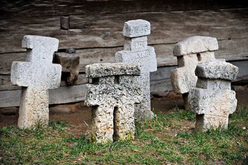 Stone Crosses stock image. Image of horizontal, ancient - 36261547