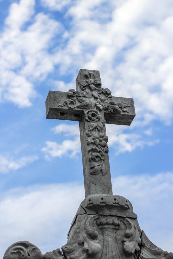 Stone crucifix statue stock image. Image of photograph - 79959329