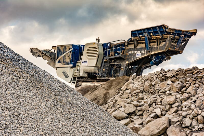 Stone Crusher in a Stone Quarry Editorial Stock Image - Image of ...