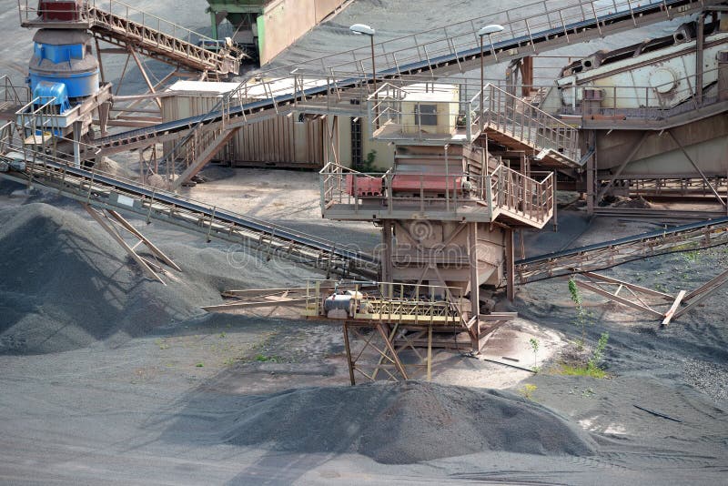 Stone crusher stock image. Image of building, sand, industry - 37942275
