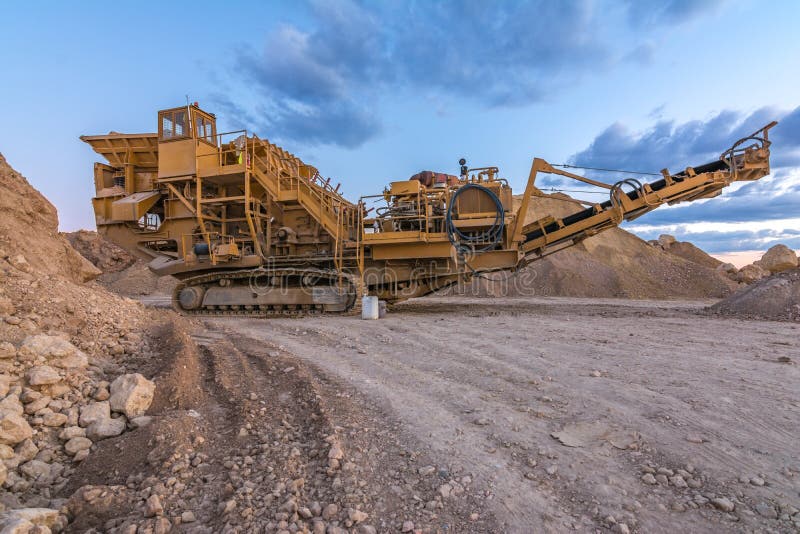 Machine at quarry stock photo. Image of heavy, grey, industry - 290456