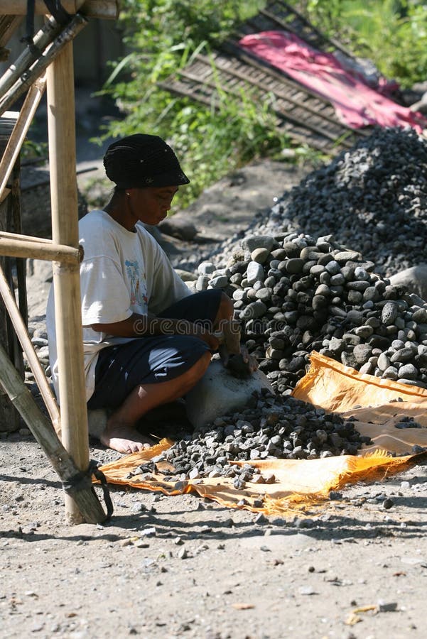 Stone crusher editorial stock photo. Image of boyolali - 32552458