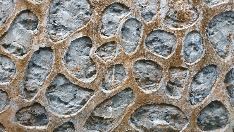 Stone Crusted on the Walls of Ancient Buildings Stock Image - Image of ...