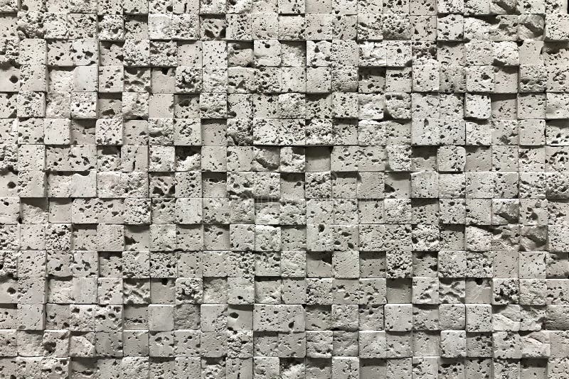 Stone Cube Grey Interior Background or Texture Stock Photo - Image of ...