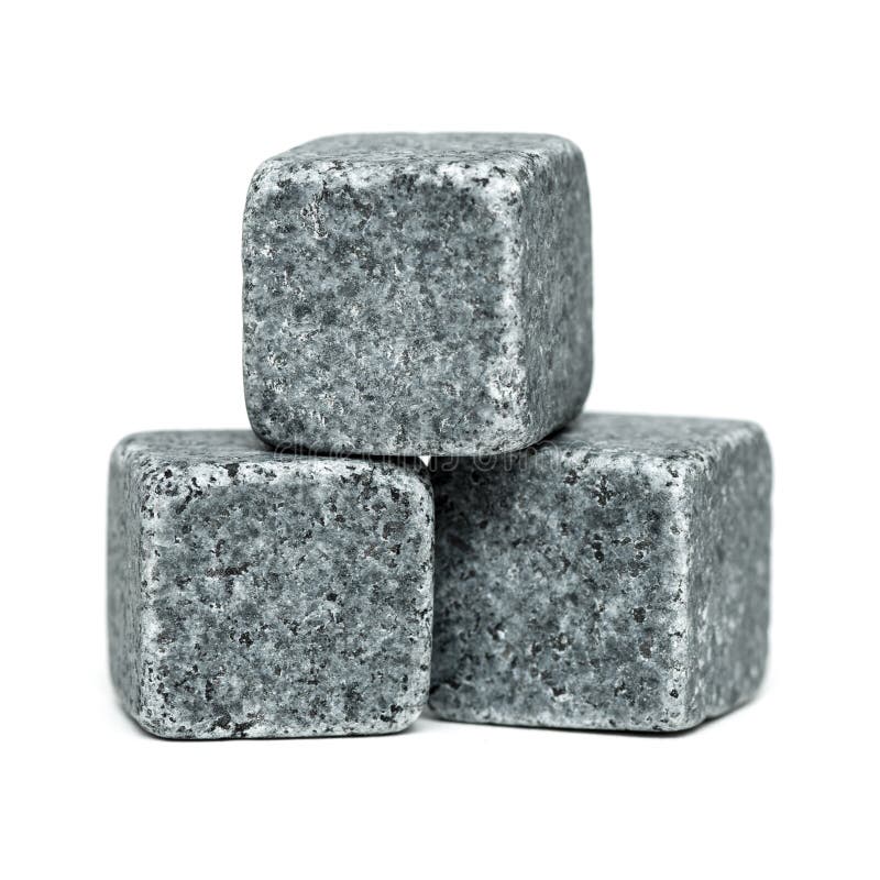 Stone cubes isolated stock image. Image of pebble, design - 98660851