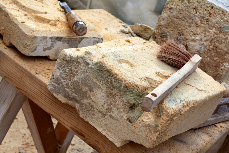 At the Site of a Monument Renovation Stock Photo - Image of renovation ...