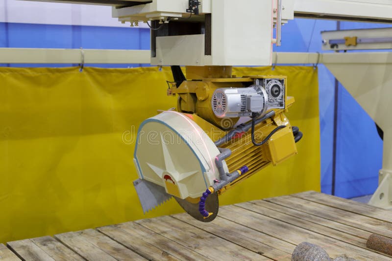 Stone Cutting Machine with Circular Saw Stock Image - Image of ...