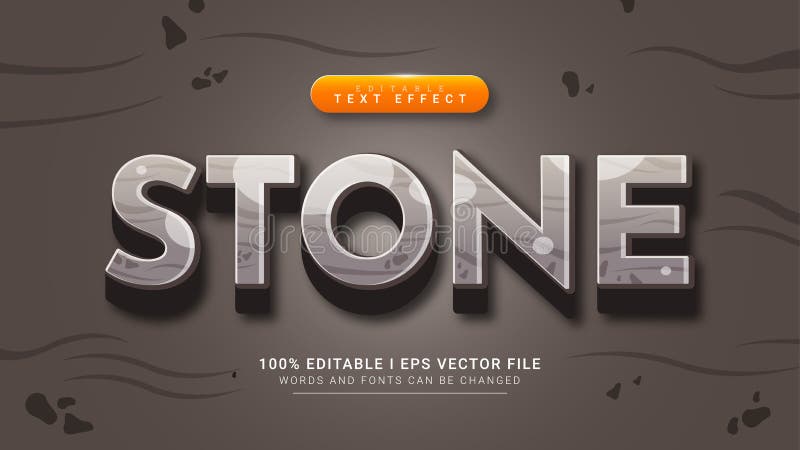 Stone Text Effect Stock Illustrations – 1,928 Stone Text Effect Stock ...