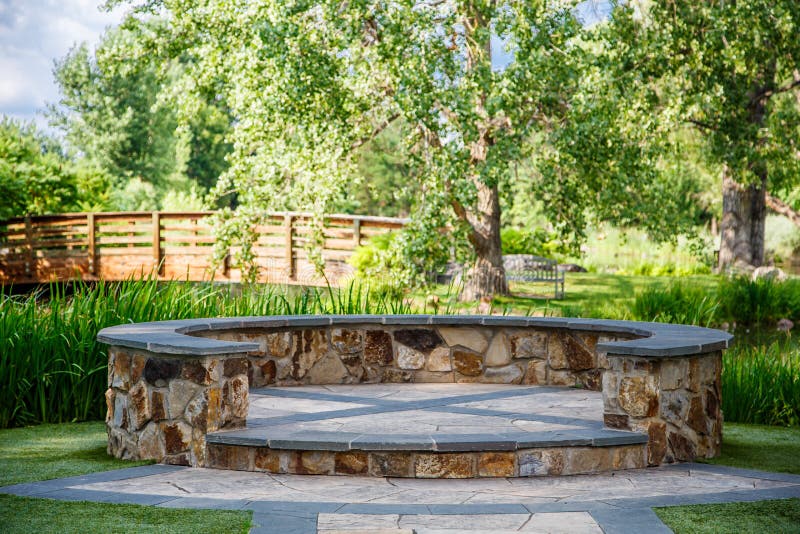 Outdoor Fire Pit stock photo. Image of backdrop, wood - 58193526