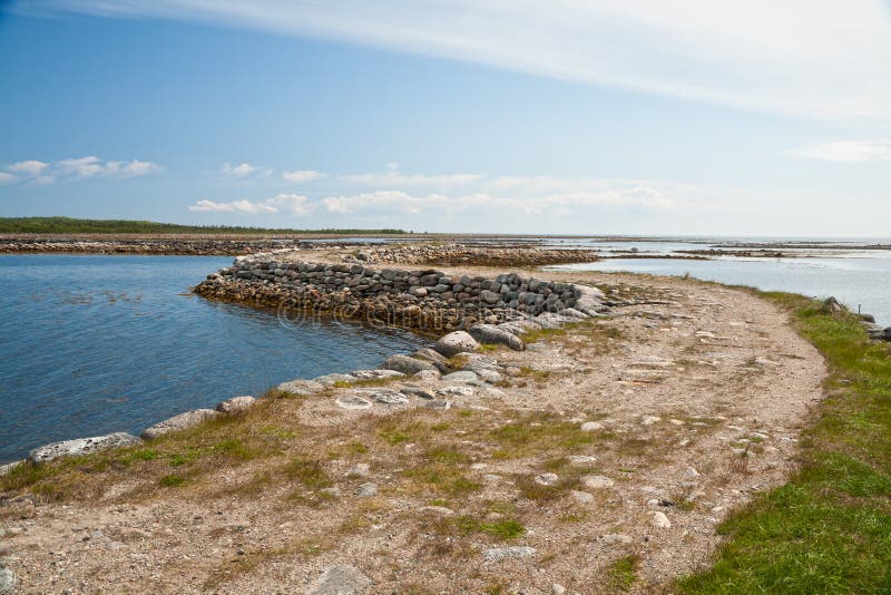 Stone dam stock photo. Image of boulders, stone, russian - 55104028