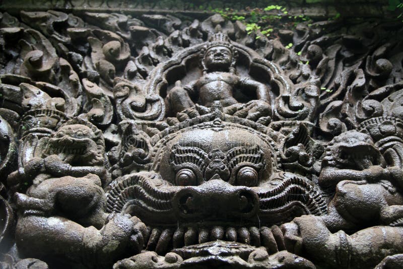 Stone demon stock image. Image of khmer, monument, east - 22154359