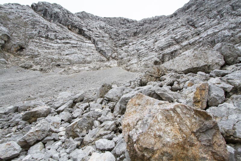 Stone Desert in the Austrian Alps, Europe Stock Image - Image of alps ...