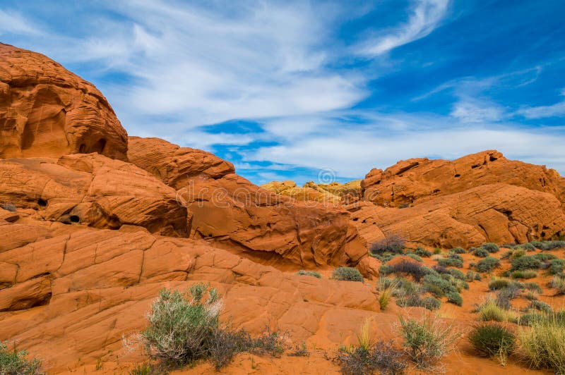 Stone desert stock image. Image of orange, activity, boulder - 50202627