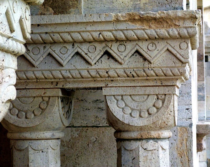 Stone Detail of Classical Building in Budapest Stock Photo - Image of ...