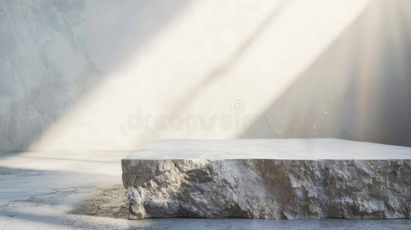 The Stone Display Pedestal.AI Generated Image Stock Image - Image of ...