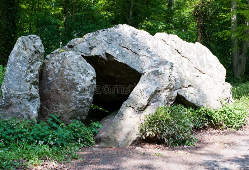 Stone dolmen stock image. Image of ireland, forest, archaeology - 72240091