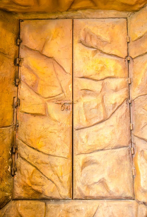 Stone door stock photo. Image of textured, stone, retro - 45728468