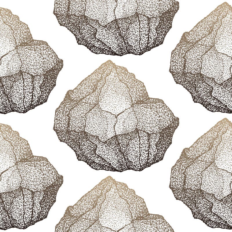 Stone Dotwork Seamless Pattern Stock Vector - Illustration of broken ...