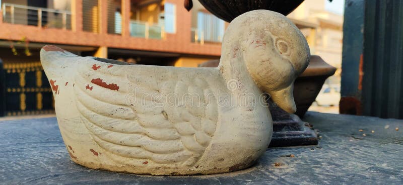 A Stone Duck Over the Gate Pillar Stock Photo - Image of stone, south ...