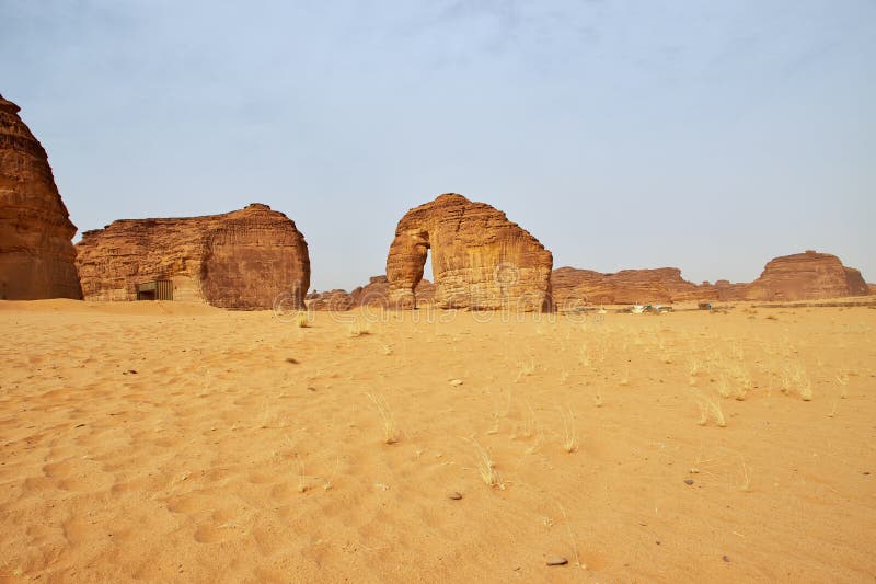 Stone Elephant in the Desert Close Al Ula, Saudi Arabia Stock Image ...