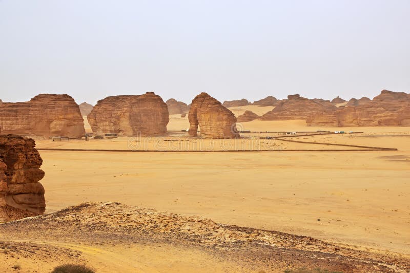Stone Elephant in the Desert Close Al Ula, Saudi Arabia Stock Image ...