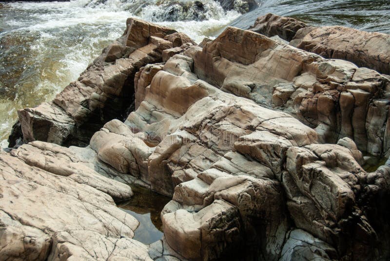 Stone Hit the Eroded Water with Broken Stock Image - Image of lumpy ...