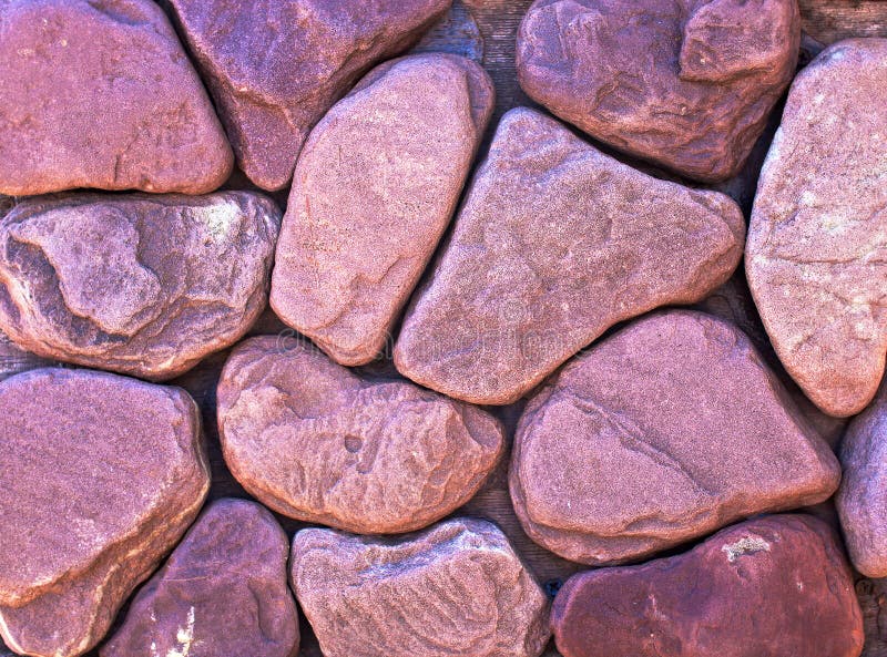 Stone for Exterior Works of Red Color, Texture Stock Image - Image of ...