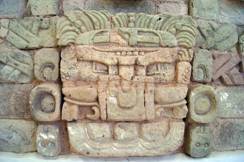Stone face stock image. Image of columbian, statue, ruin - 20093405