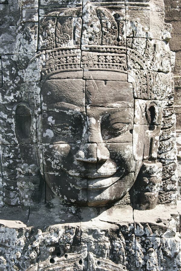 Face on temple stock image. Image of temple, asia, ancient - 14407
