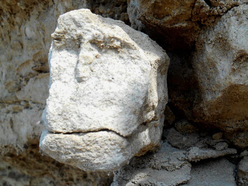 Stone face on the rocks stock image. Image of crimea - 45299769
