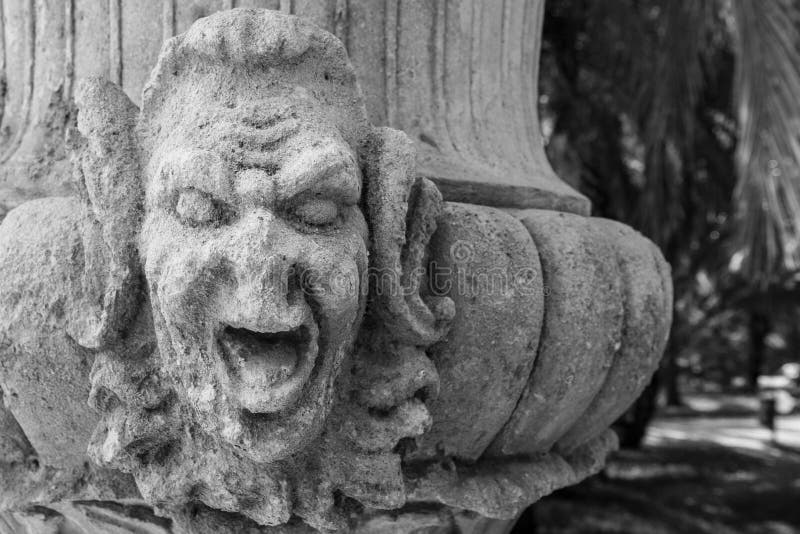 A stone face scream editorial stock image. Image of scream - 122184354