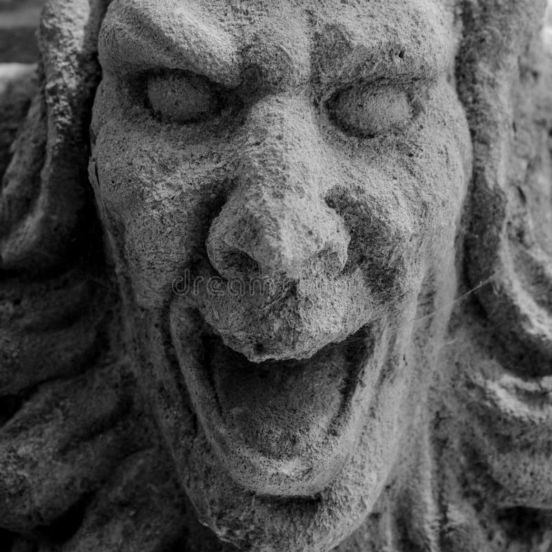A stone face scream editorial photography. Image of scream - 122184362