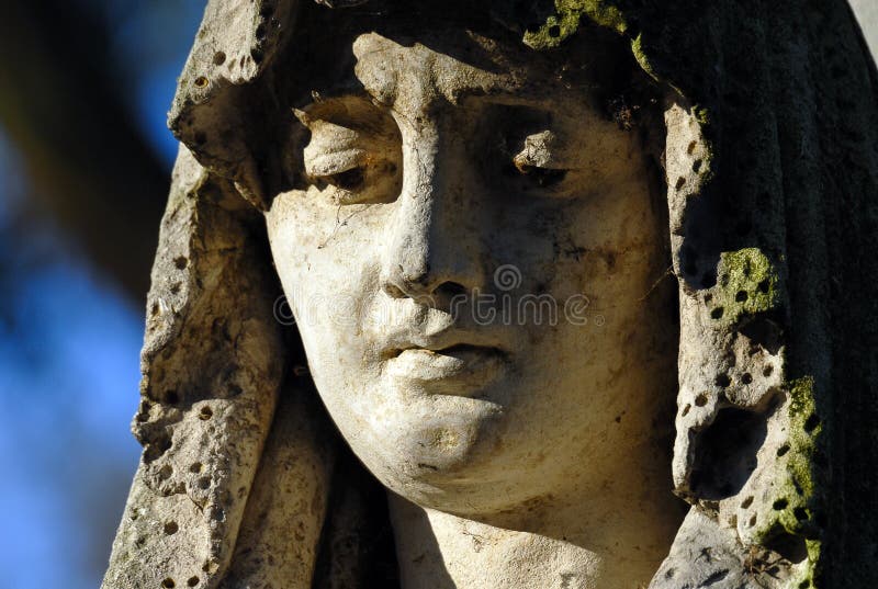 Stone face of a woman stock image. Image of sculpt, basrelief - 240206787