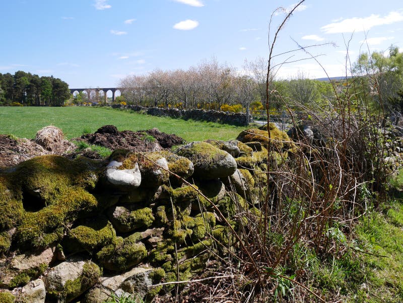 Stone fence and bridge stock photo. Image of nature, bridge - 92516516