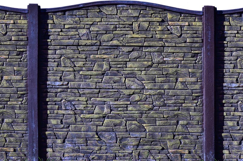 Stone fence texture stock photo. Image of brickwork, cobblestone - 81071588