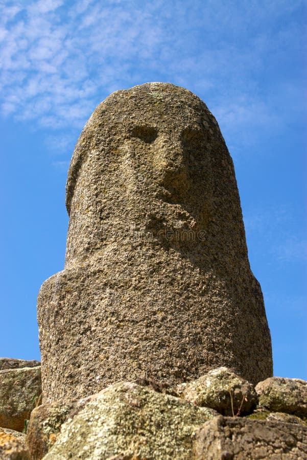 Stone Figure of Ancient Civilization Stock Image - Image of aged, body ...