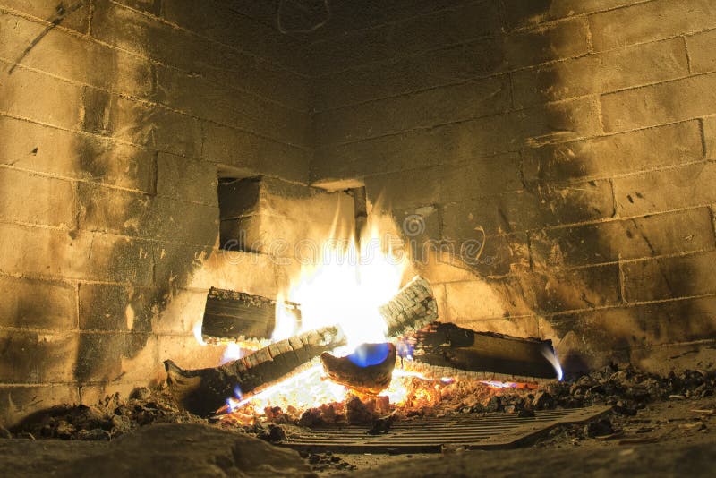 Stone fire place stock image. Image of hearth, living - 36822019