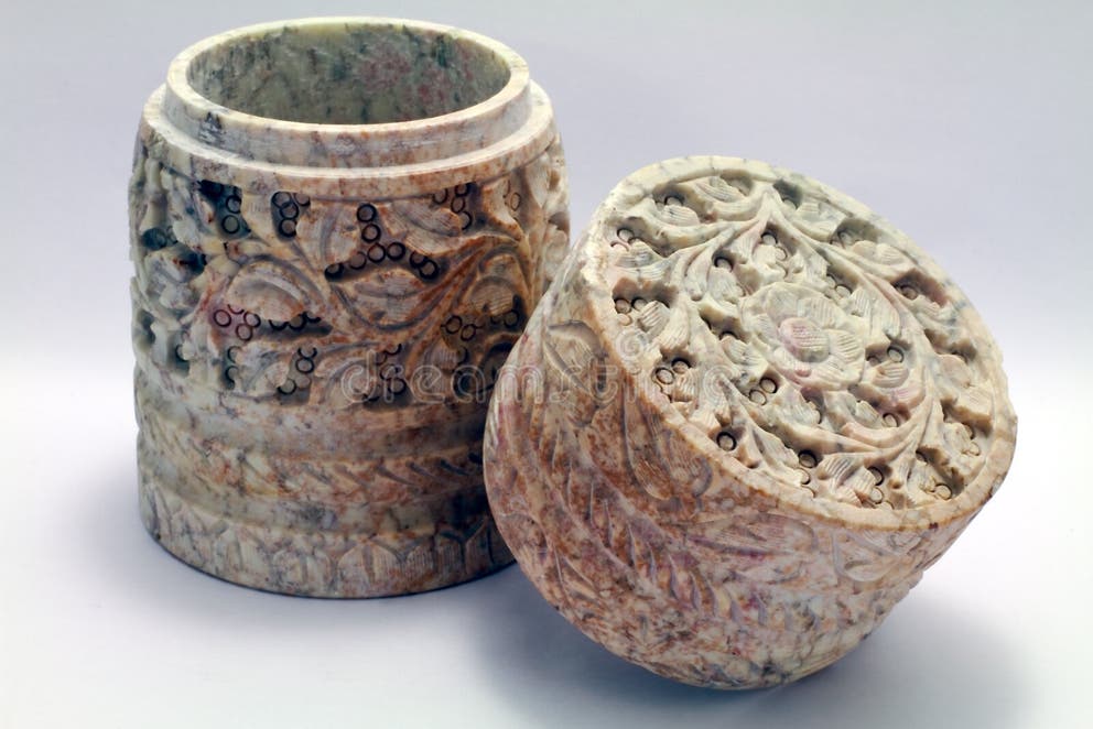 Stone flask stock image. Image of flower, ethnicity, carved - 11804509