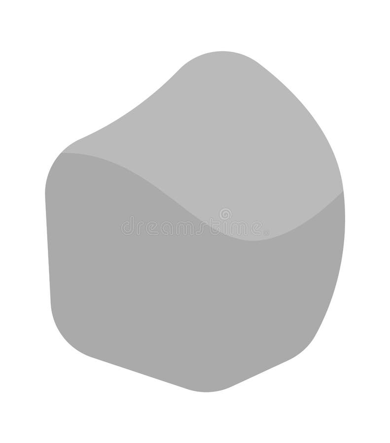 Stone Flat Icon Architectural and Landscape Decor Element Stock Vector ...