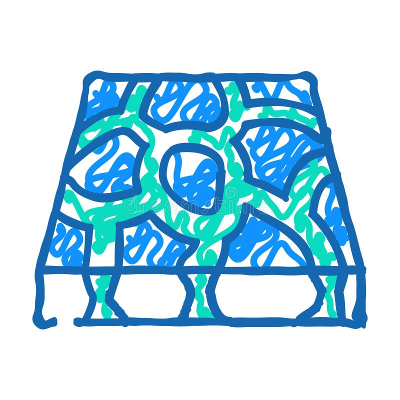 Stone Floor Icon Doodle Illustration Stock Vector - Illustration of ...