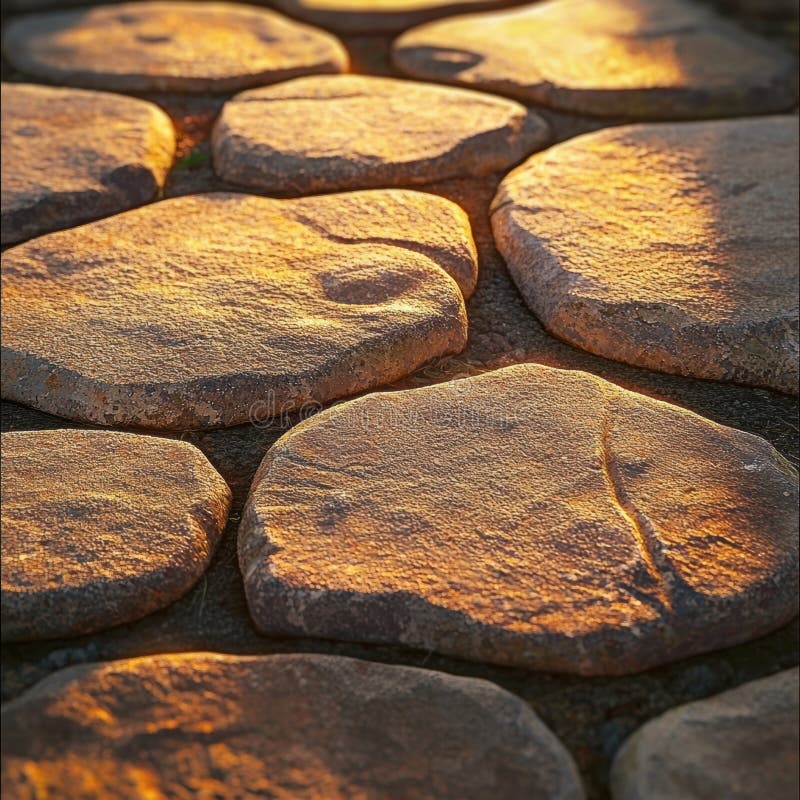 Stone Floor Illuminated by Soft Light Creating Beautiful Textures and ...