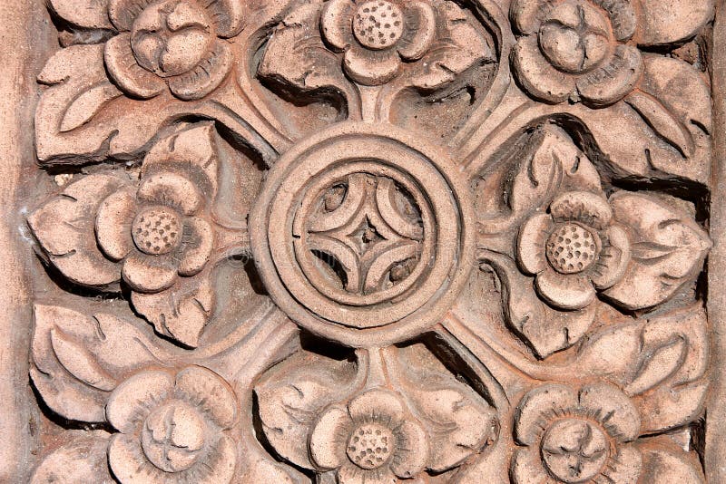 Stone flower stock photo. Image of angkor, culture, rock - 16326918