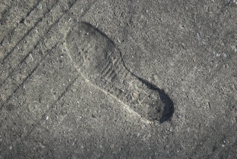 Stone Footprint stock image. Image of abstract, hard - 23278049